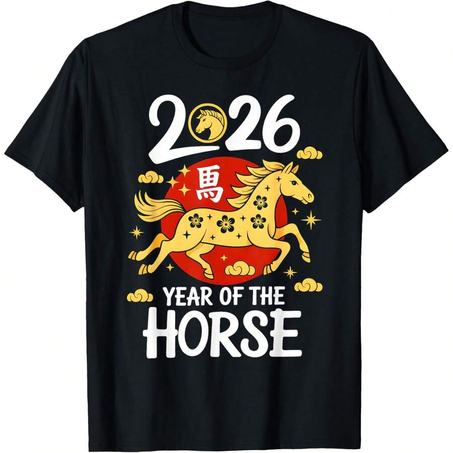 Chinese New Year 2026 Year Of The Horse Lunar New Year 2026 T-Shirt ...