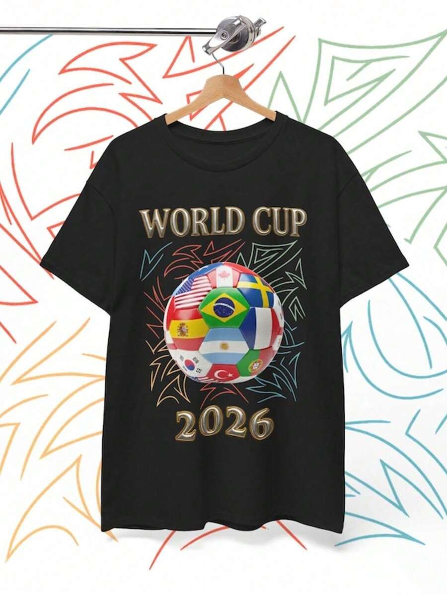 Camiseta de la Copa Mundial 2026 _ Camiseta con banderas ...