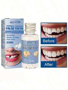 30ml Non-Adhesive, Silicone Filled Replacement Missing Teeth Gap Filler ...
