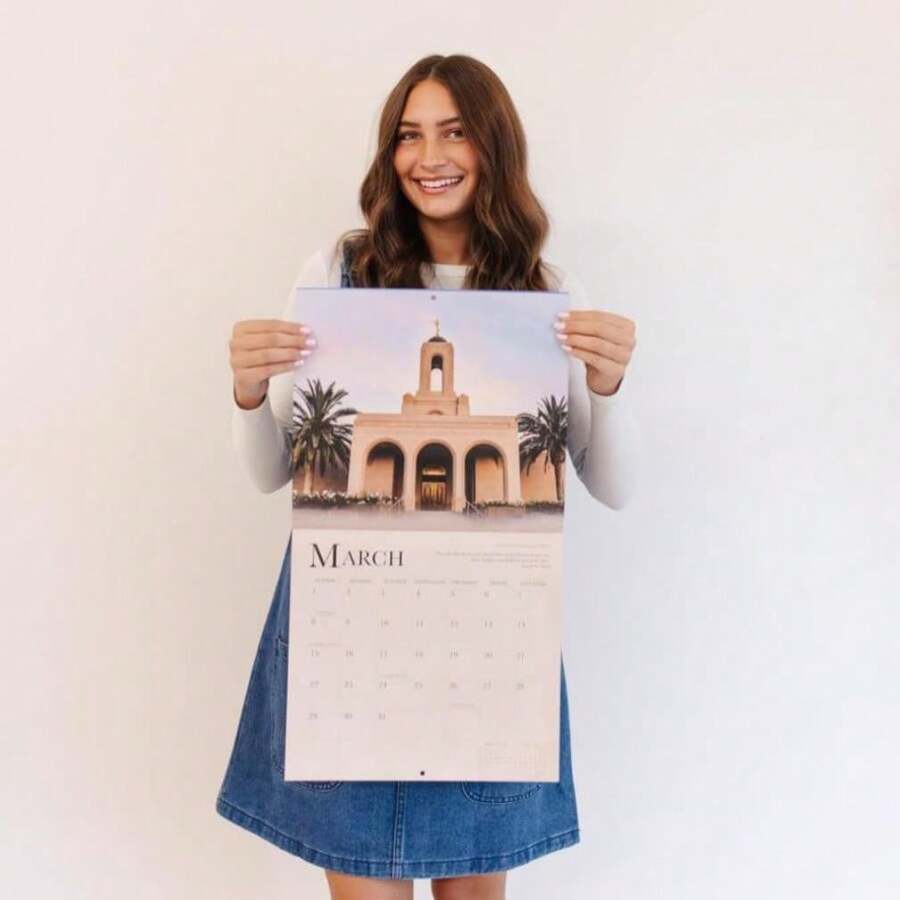 2026 LDS Sacred Temples Wall Calendar With Pictures Of Inspiring LDS ...