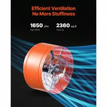 15 Inch Gable Mount Fan 1650 CFM Attic Exhaust Fan With Adjustable ...