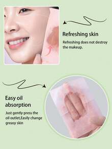 500/100pcs Portable Oil Blotting Paper, Face Oil Absorbing Sheets ...