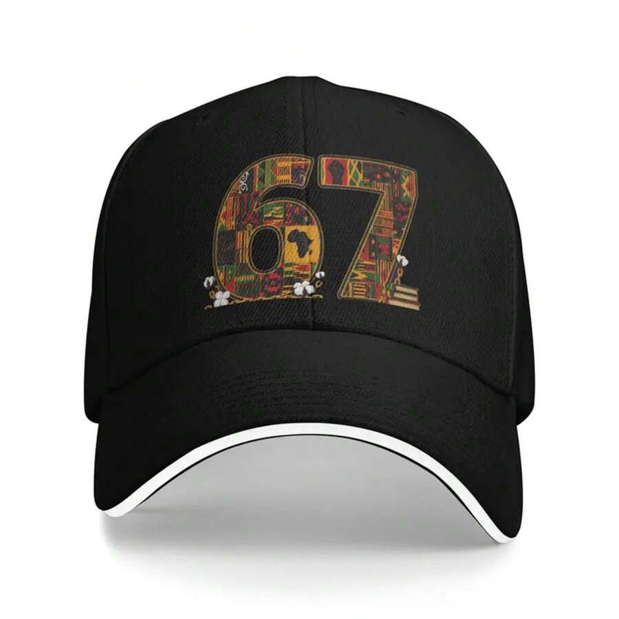 67 Six Seven Meme Black History 67 Meme Sun Baseball Cap Summer Men ...