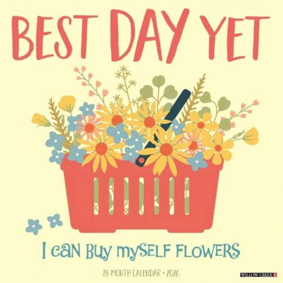Best Day Yet 2026 Wall Calendar 12'' X 12'' 18-Month Calendar With ...