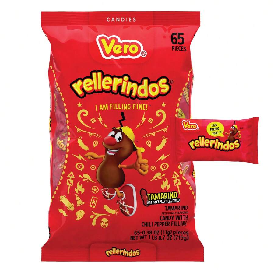 Caramelos con sabor a tamarindo Vero Rellerindos, con chile, 24.7 Oz ...