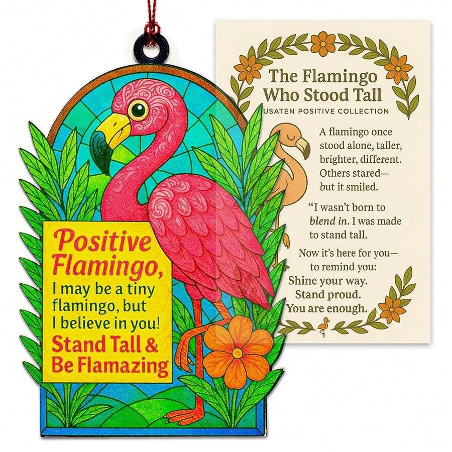 Funny Christmas Flamingo Christmas Ornaments 2025 - Coastal Christmas ...