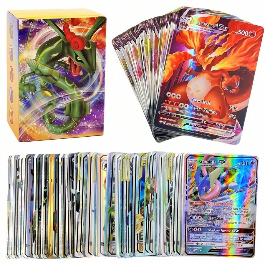 300PCS Pet Spirit Pokemon Cards Pokemon Cards Pikachu Spirit Flash ...