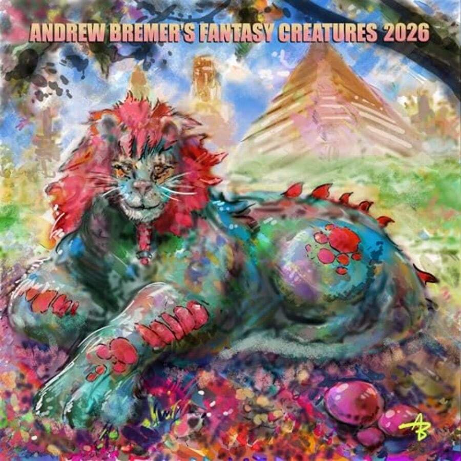Andrew Bremer's Fantasy Creatures 2026 Wall Calendar | SHEIN USA
