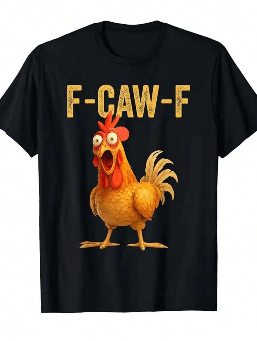 Funny F-Caw-F Chicken Sound T-Shirt For Men Women - Soft Breathable ...