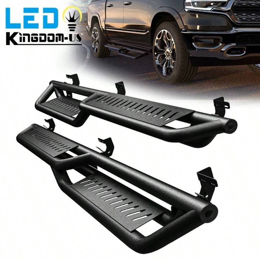 Running Boards For 19-26 Chevy 1500 Crew Cab 2-Stairs Drop Side Steps ...