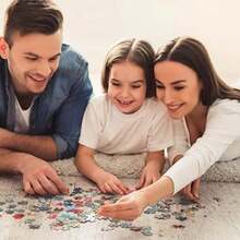 Rompecabezas redondo de 1000 piezas con degradado de color para adultos ...