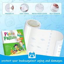 Contact Paper Roll, 17.5 Inx 5 Ft, Self Adhesive Book Cover Paper ...