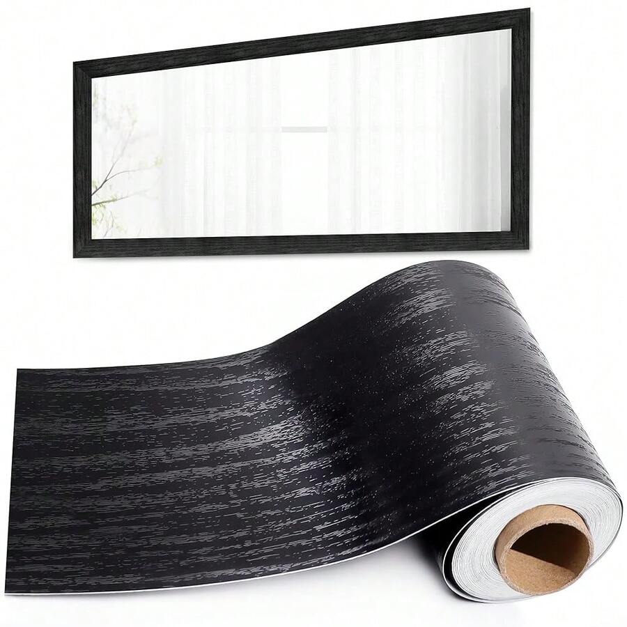 Mirror Frame Border 32FT Bathroom Wood Grain Wallpapers Decorative Tape ...