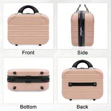 14 Inch Hard Shell Train Case Portable PC ABS Mini Suitcase For ...