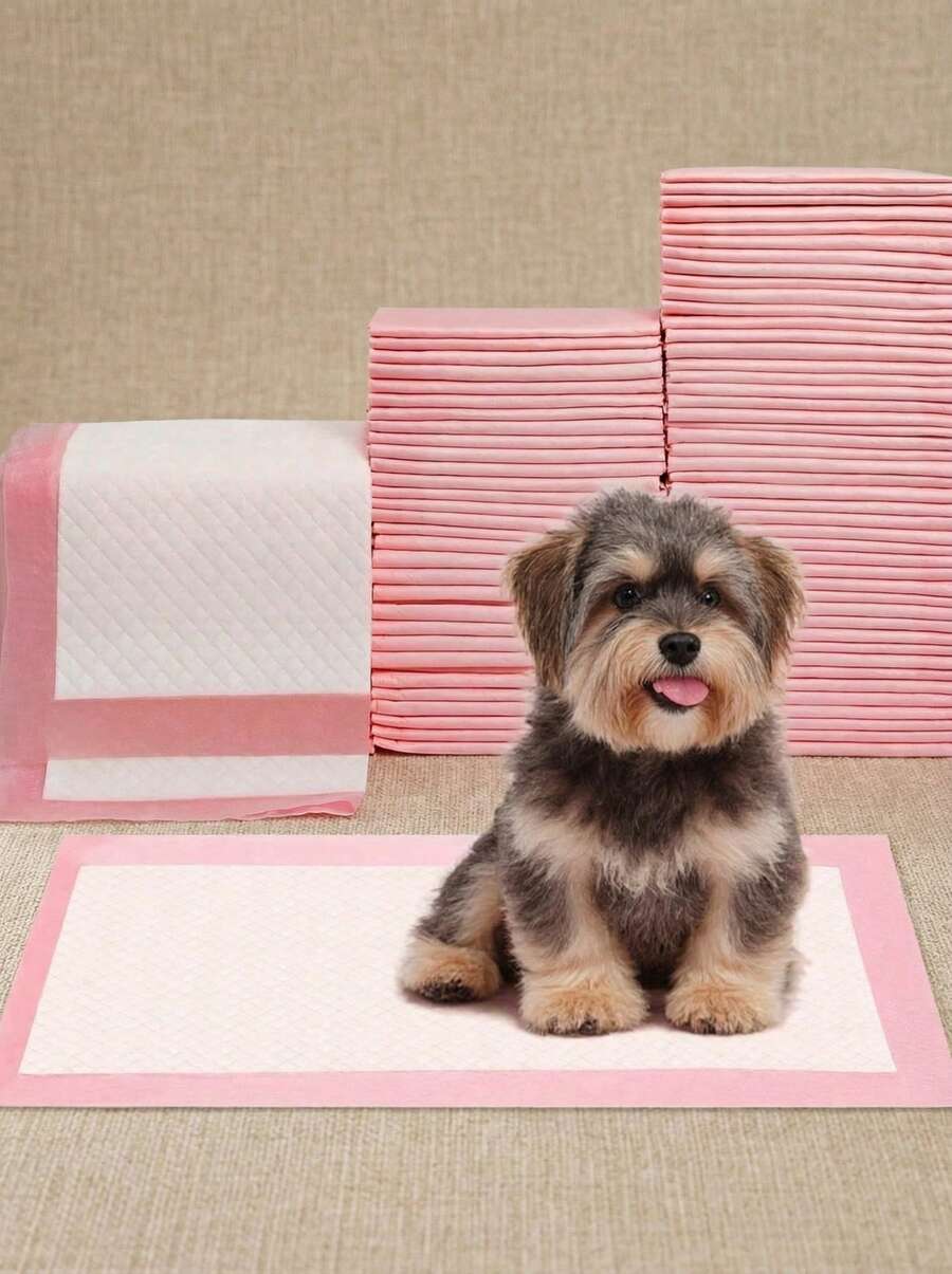 PETSIN 100Pcs Pet Urine Pad Thickened Light Odor Absorbent Pad Diaper ...
