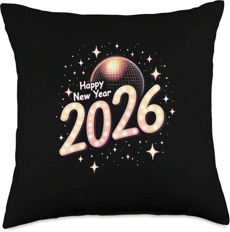 New Years Eve Happy New Year Party Supplies Fireworks 2026 Throw Pillow ...