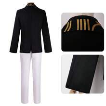 Disfraz de cosplay del Rey Demonio Kibutsuji Muzan, conjunto completo ...