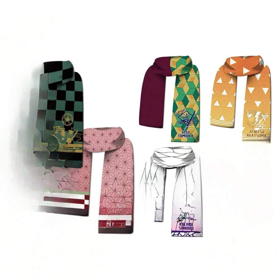 In Stock : Kimetsu No Yaiba Anime Scarf Kamado Tanjirouagatsuma ...