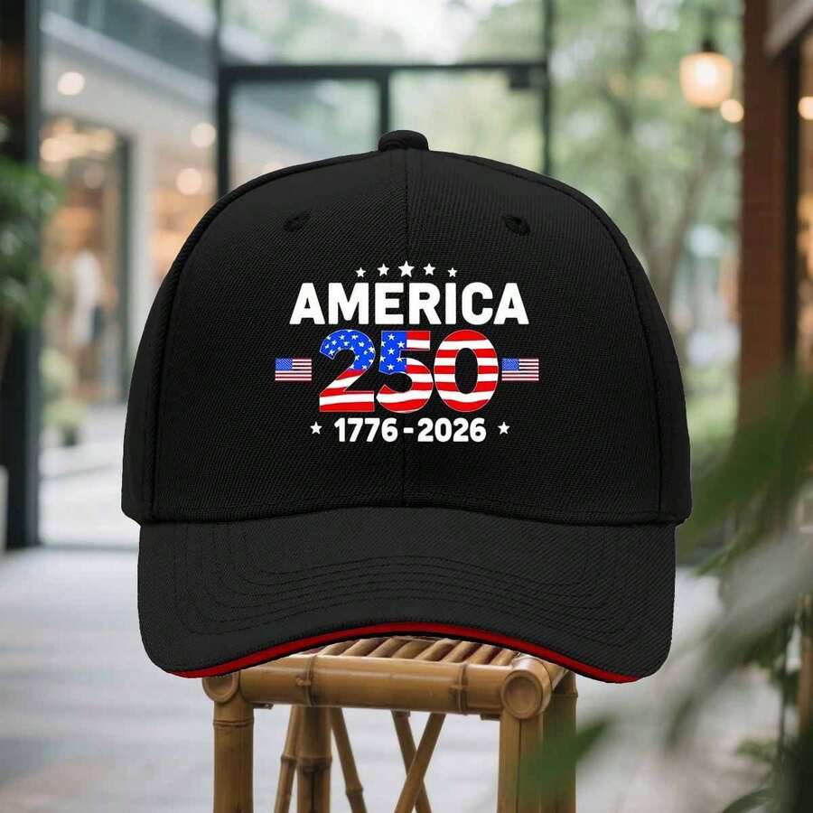 250th Anniversary Of America Baseball Cap - 1776-2026 Design, Featured ...