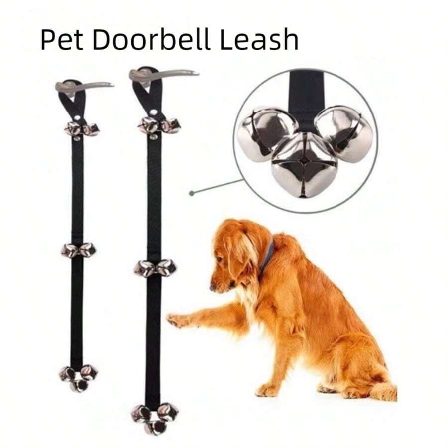 Pet Doorbell Rope Cat Teaser Toy Dog Outdoor Alert Doorbell Rope Pet ...