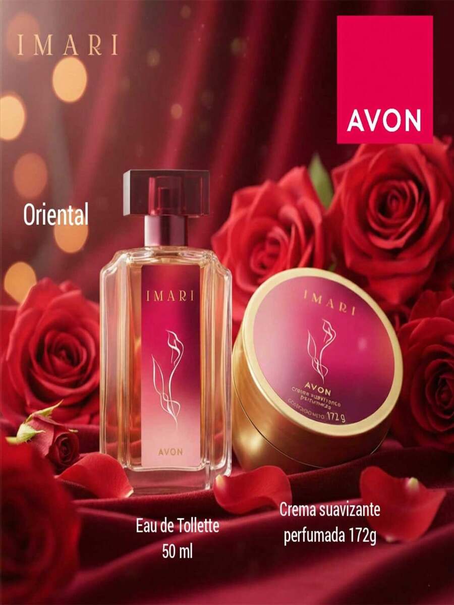Avon Duo (2 pzs )IMARI, Agua de colonia 50ml + Crema suavizante ...