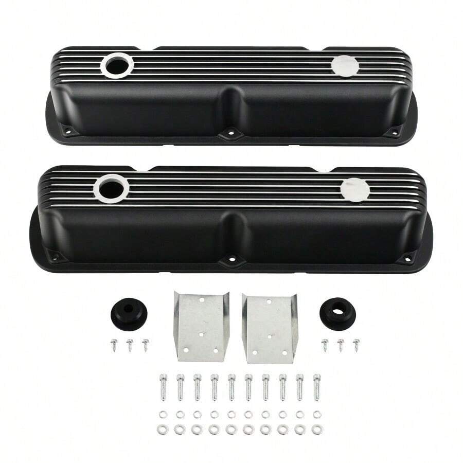 Valve Covers Black For Small Block Mopar Plymouth Dodge Chrysler 318 ...