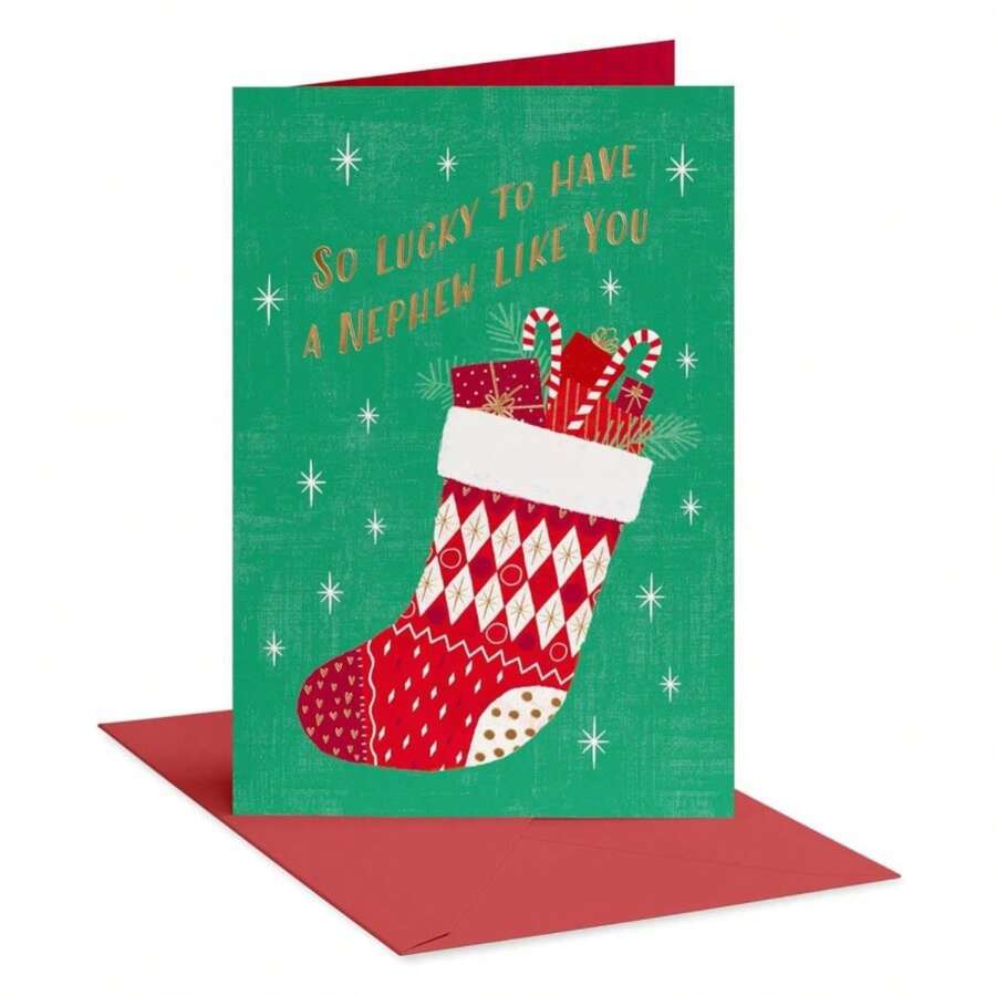 American Greetings Nephew Christmas Card From Uncle Or Aunt (How Much ...