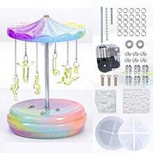 Carousel Molds, Epoxy Resin Carousel Mold 3D Carousel Horse Silicone ...