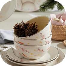 12 - Piece Thematic And Modern Ceramic Dinnerware Sets Plates And Bowls ...