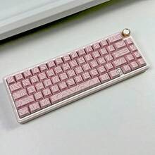 97 teclas Degradado rosa 4.0 Keycaps, OEM 97 Dual-Color PBT Cracked ...