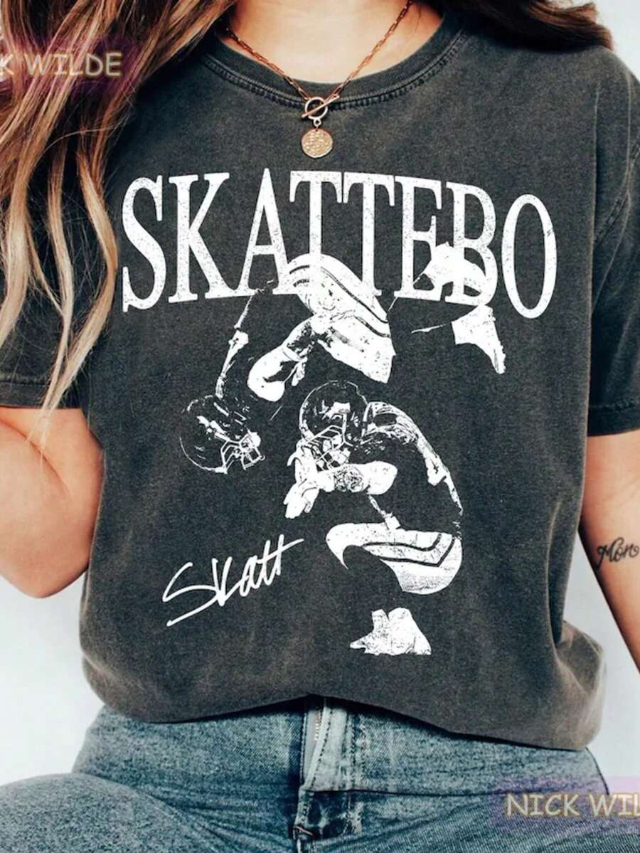 Vintage Cam Skattebo Shirt, Cam Skattebo Rap Tee, Cam Skattebo Gameday ...