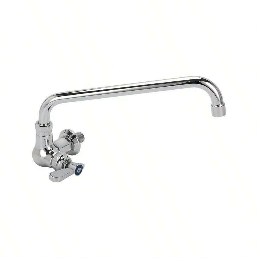 Wall Mounted Commercial Kitchen Wok Range Faucet With 12-Inch Swivel ...