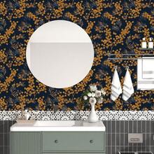 Boho Wallpaper Peel And Stick Leaf Wallpaper For Kitchen Vintage ...