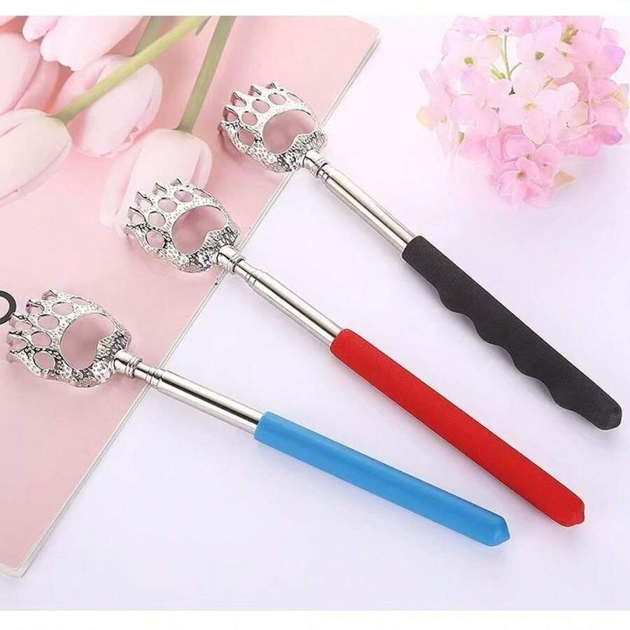 Massage Claw Scratcher Four-Section Telescopic Stainless Steel Itch ...