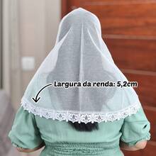 Medium Adult Guipure Lace Veil For Christian Congregation (Zhara ...