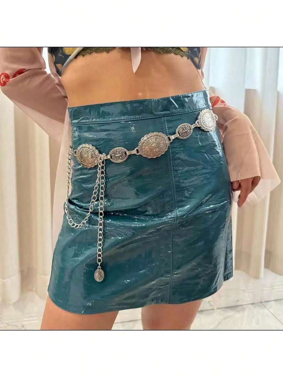 Cinto feminino de corrente boho chic, country estilo vintage com ...