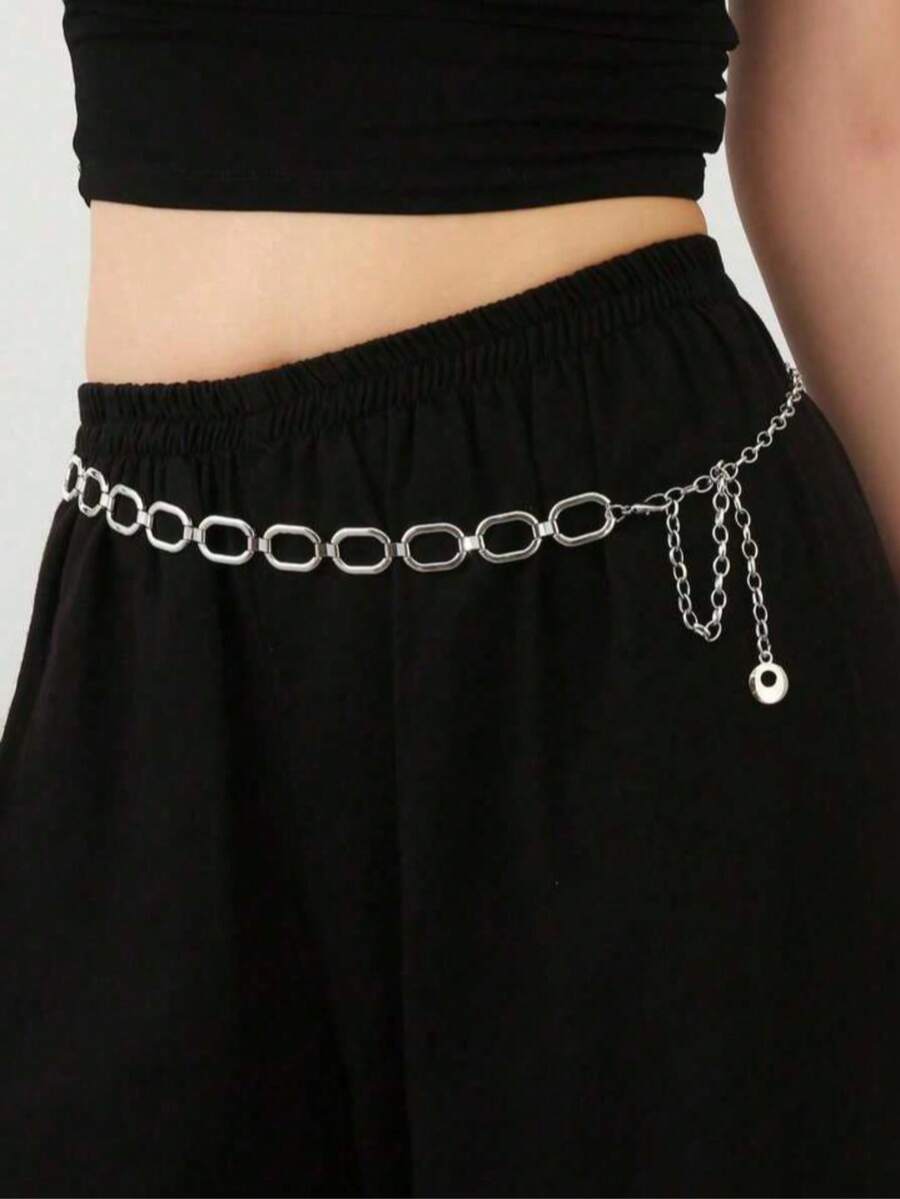 Cinto de corrente cintura Liga de ZincoMetalCintoCasamentoCorrente ...