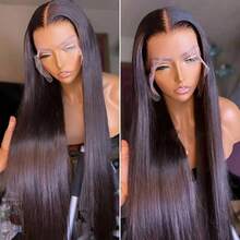 26 Inch 180 Density Long Natural Black Curly Wig For Women With Baby ...
