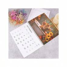 Highland Cow Calendar 2026 Rustic Farmhouse W Art And Monthly Planner ...