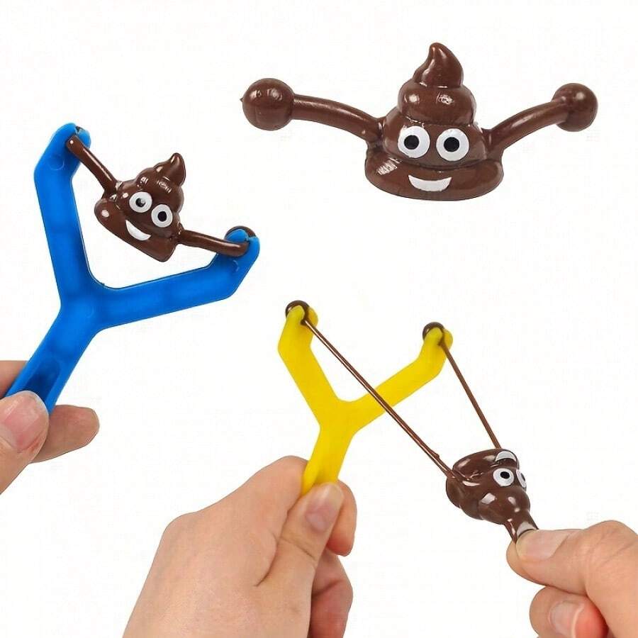 Christmas Gift Funny Prank Slingshot Poop Launcher Novelty Prank Toy ...