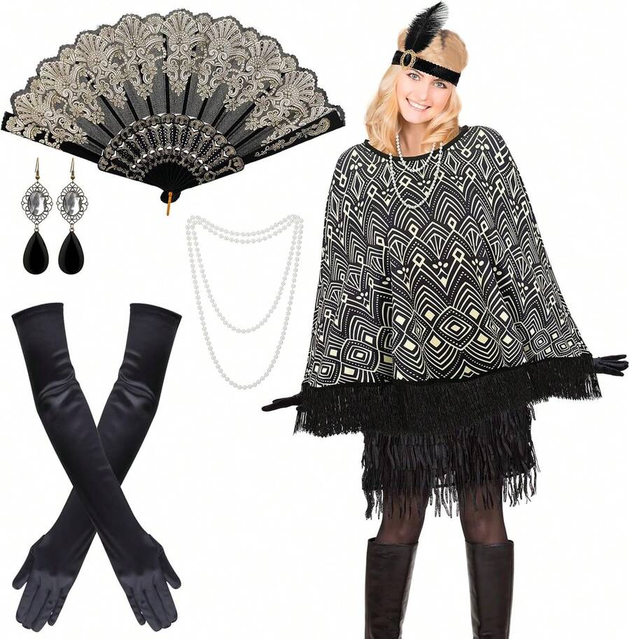 1920s Flapper Accessories Set For Women, Roaring 20s Accessories ...