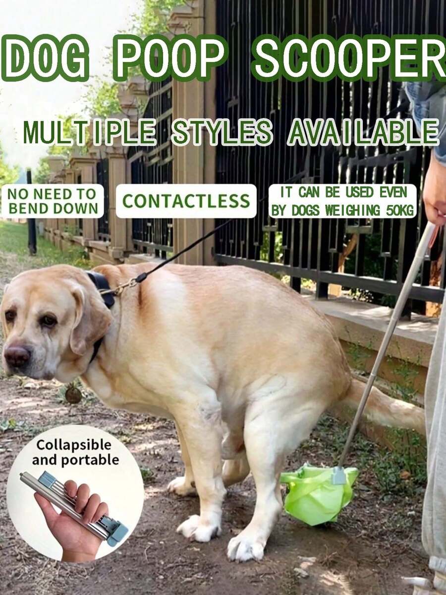 Dog Poop Catcher, Dog Poop Retrieval Tool, Portable Adjustable ...