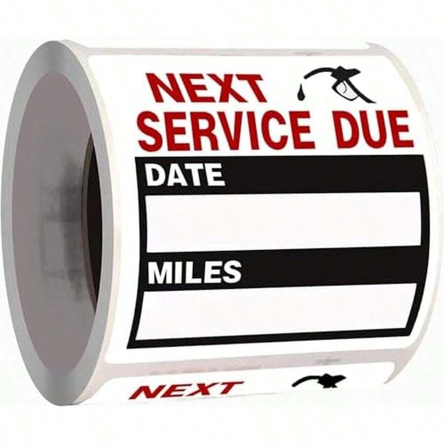 Oil Change Stickers,Service Reminder Labels, Auto Maintenance Service ...