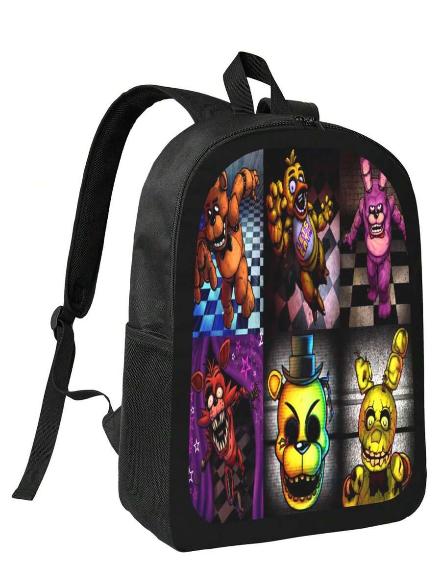 FNAF Character Graphic Backpack Large Capacity Travel Daypack For Teens ...