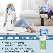 Gülife Ultrasonic Nebulizer, Portable Nebulizer With Two Power Modes ...