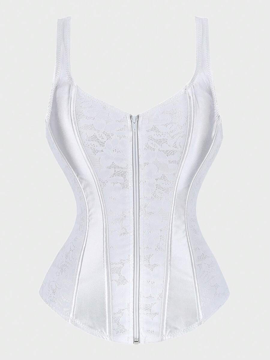 Plus Size Corsets For Women Overbust Bustiers Shoulder Strap Corset Top ...