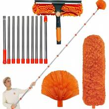 20 Foot High Reach Dusting Kit With 313 Ft Extension Pole 2 In 1 Window ...