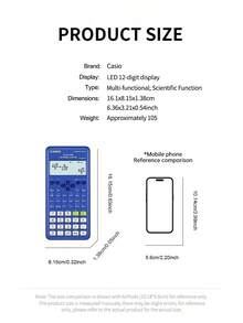 Casio FX-82ES-B Scientific Calculator, Exam-Approved, Natural Textbook ...
