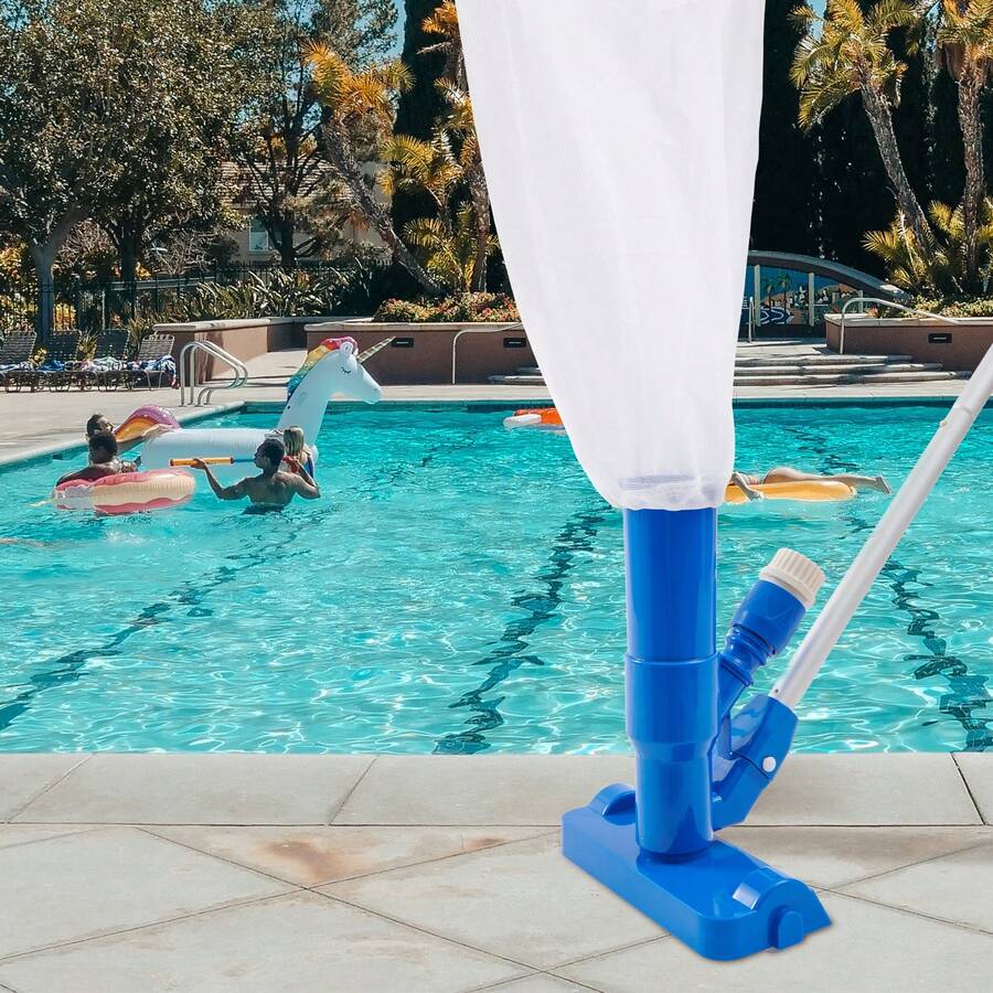 Portable Pool Vacuum, Handheld Pool Vacuum Cleaner With 3 Scrub Brushes ...