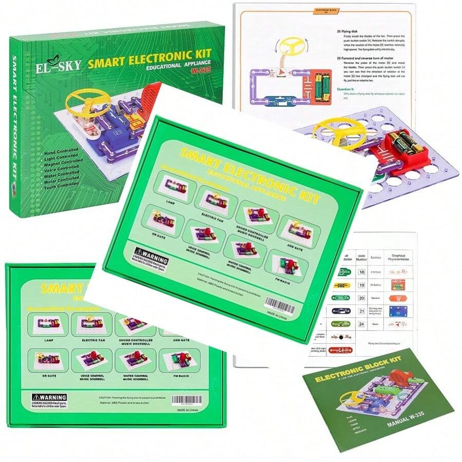 ELSKY 335 Electronics Discovery Kit - Circuits Experiments And Smart ...